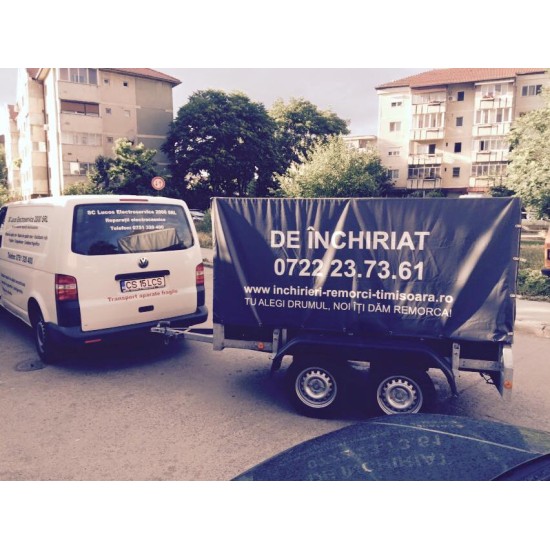 Inchiriez remorca auto 750kg cu doua axe